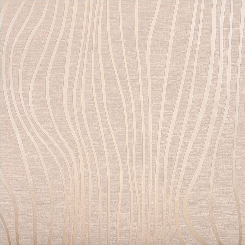 Tapet bej, model cu linii curbate "Spectrum" (pret / rola)