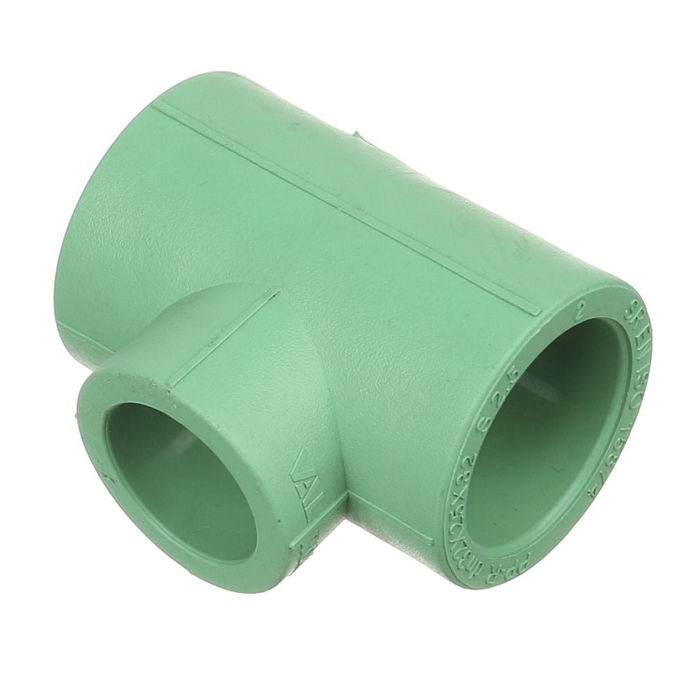 Teu teava PPR, redus, Ø 32 x 25 x 32 mm, PN25, verde
