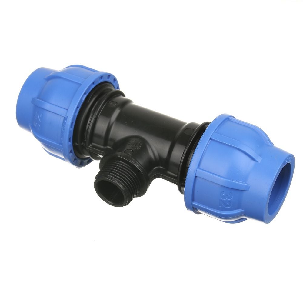 Teu compresiune pentru teava PPR, pentru apa potabila, cu derivatie ...