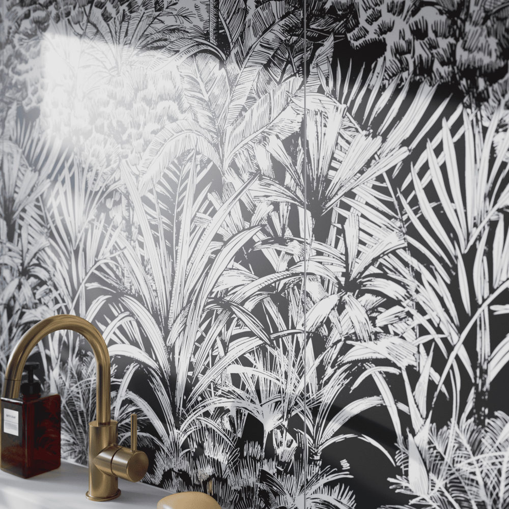 Faianta 60 x 120 cm, Artens Arctic Amazonia, alb/negru, mat, rectificata