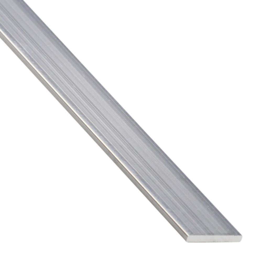 Platbanda aluminiu natural, 40 x 3 mm, L = 2.6 m