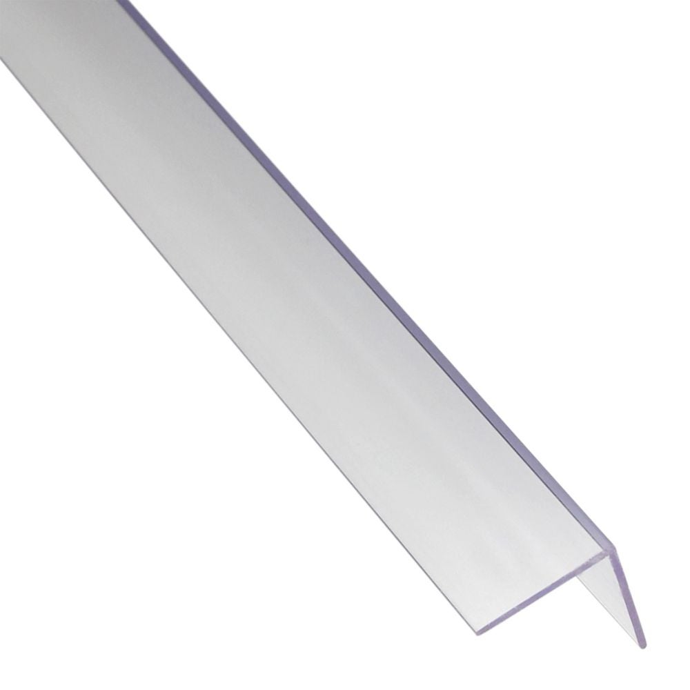 Cornier PVC, 19.5 x 19.5 x 1.5 mm, L = 1 m, transparent