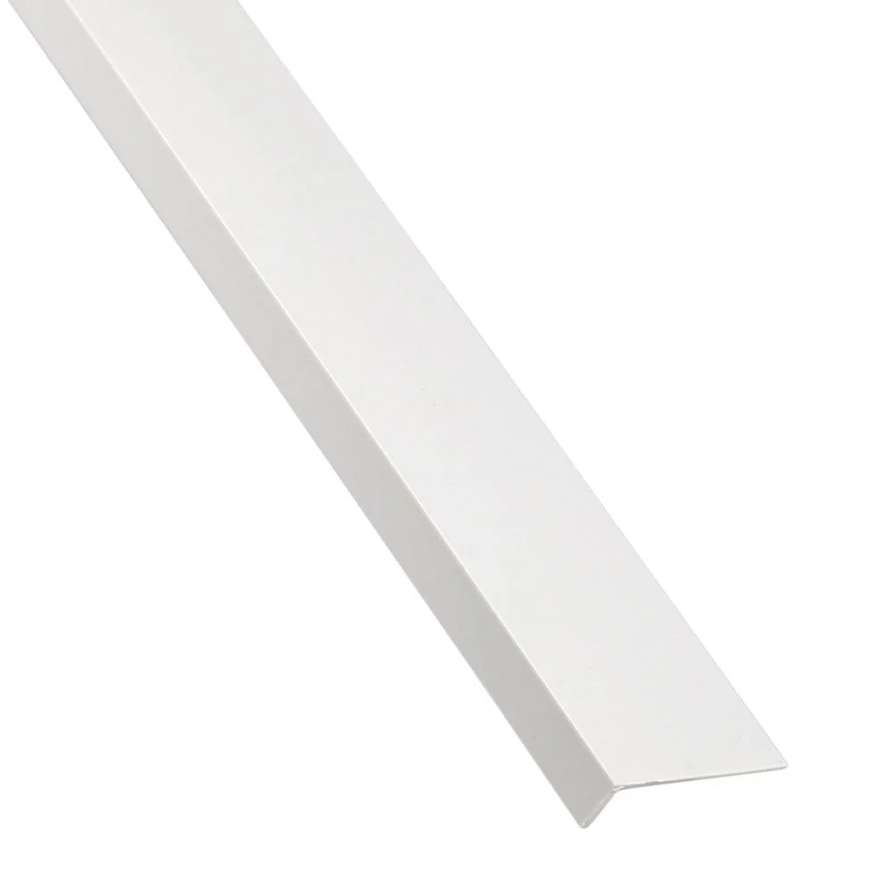 Cornier PVC, 40 x 10 x 2 mm, L = 1 m, alb