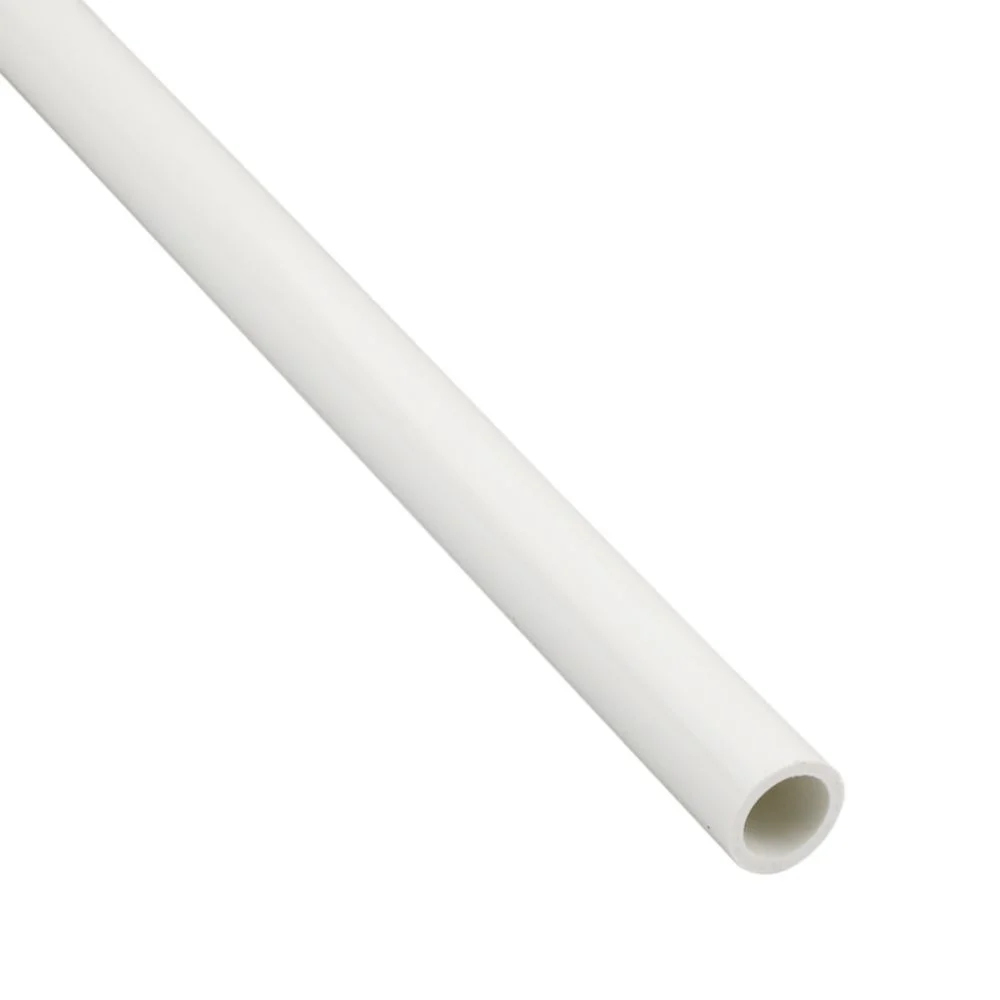 Teava rotunda PVC, 8 x 1 mm, L = 1 m, alba