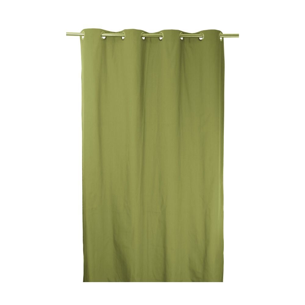 Draperie 140 x 280 cm Inspire Elema Apple 4, cu inele, verde