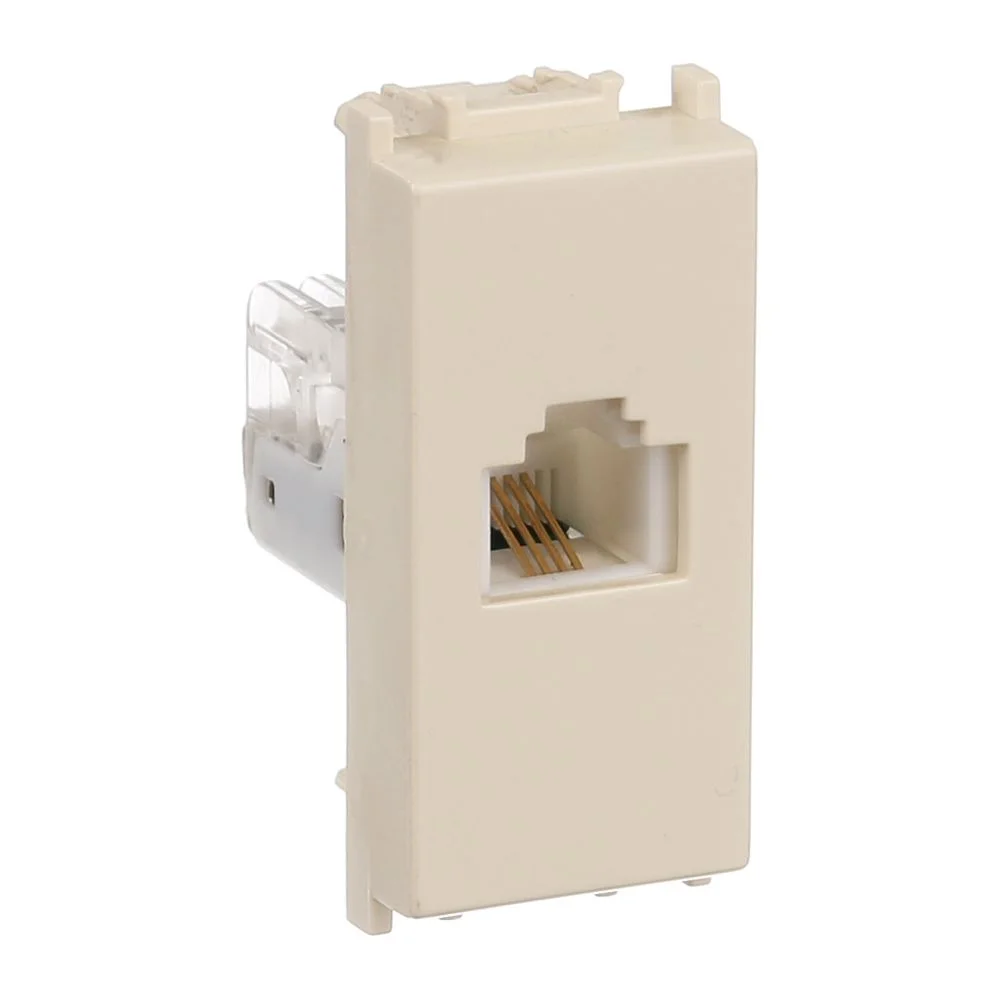 Priza telefon compozabila modul bej