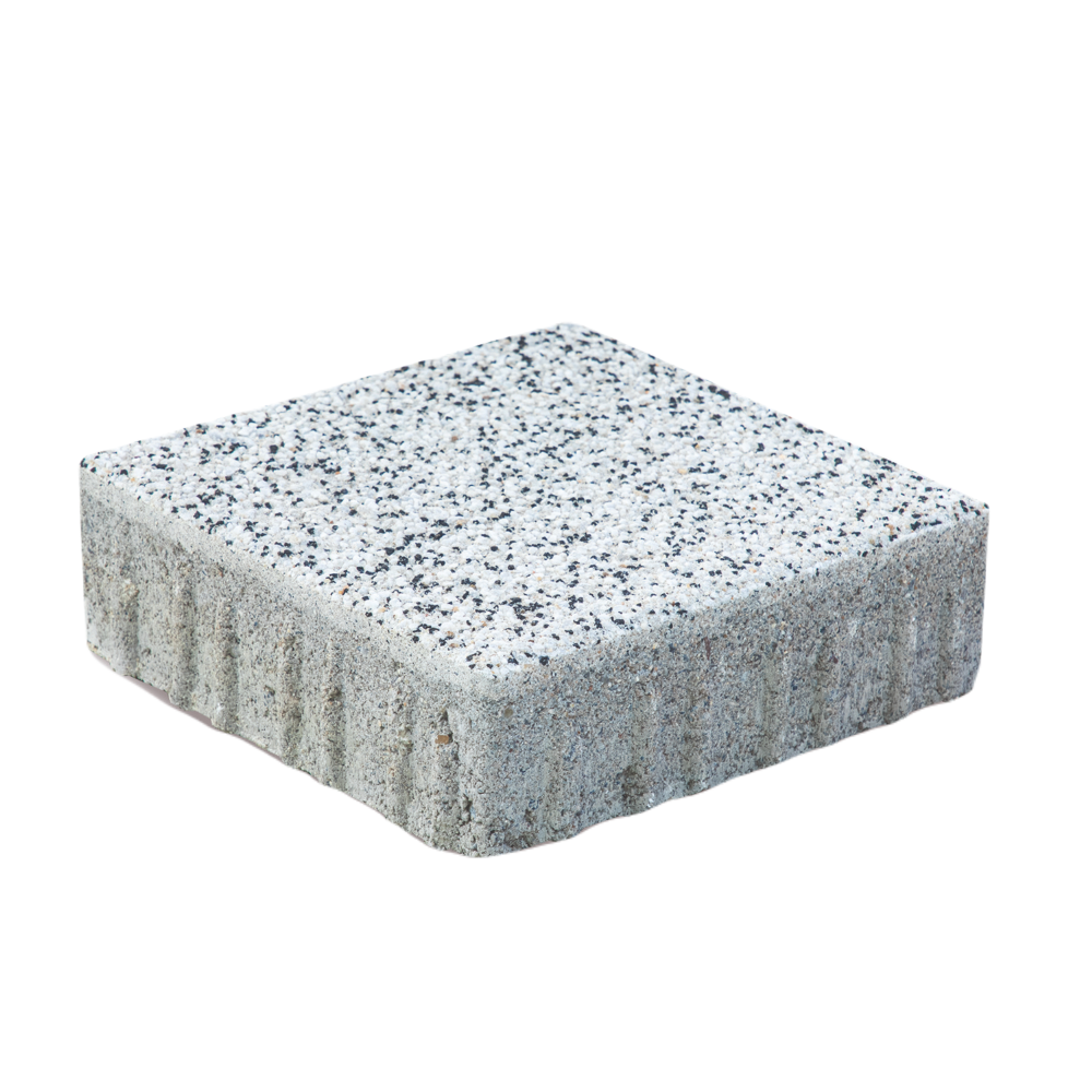 Pavaj beton La linia, 200 x 200 x 60 mm, granit deschis