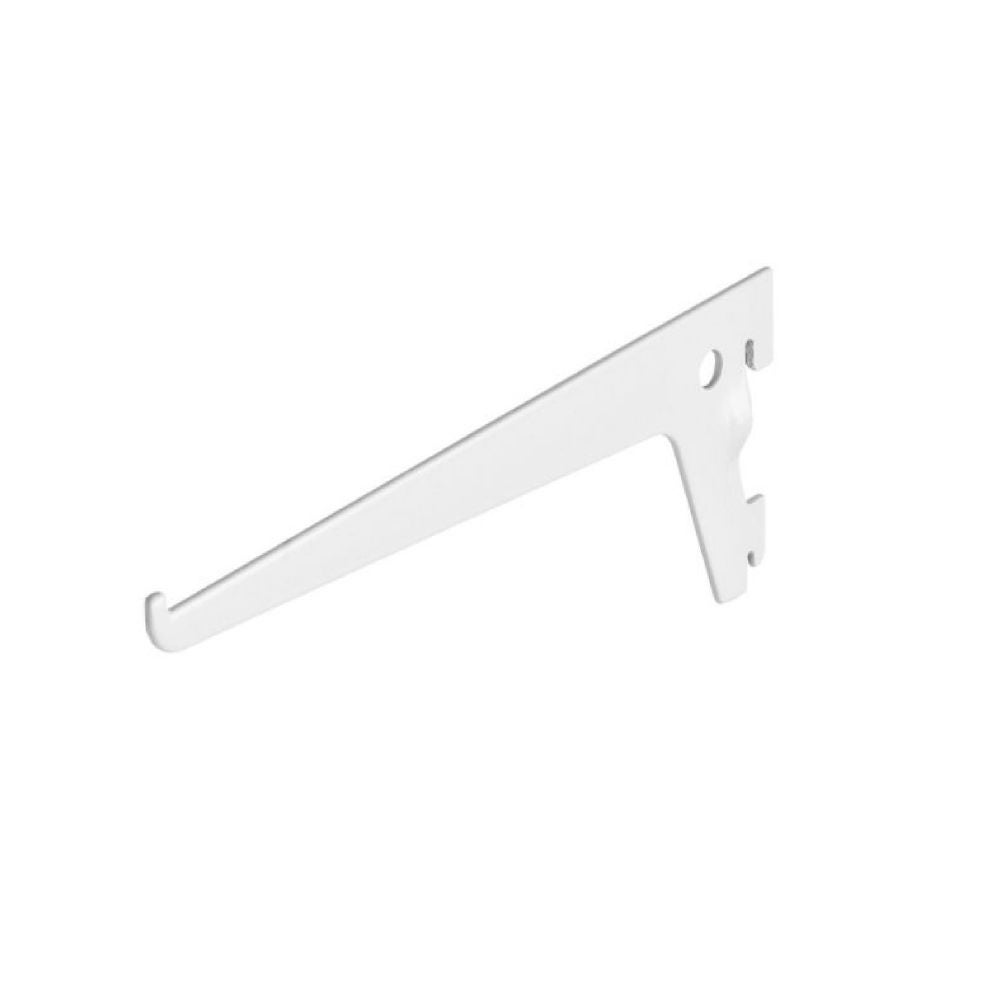 Suport simplu pentru raft pe sina, 200 mm, alb