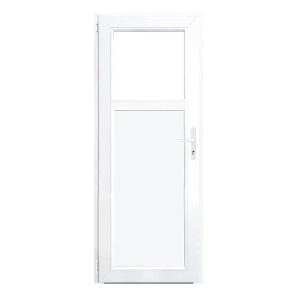 Usa PVC exterior, secundara, geam 2/3, 76 x 188 cm, deschidere dreapta ...