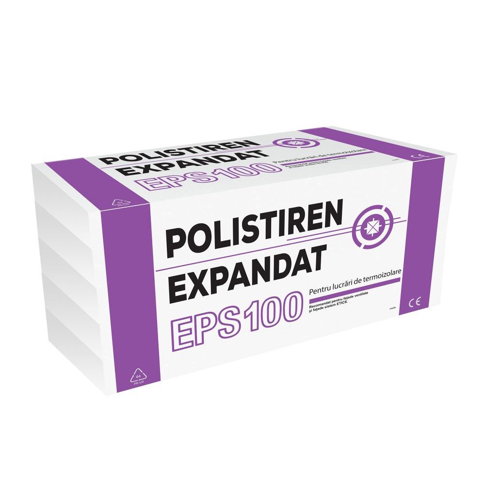 Polistiren expandat EPS100, 10 x 50 x 100 cm, 2.5 m²