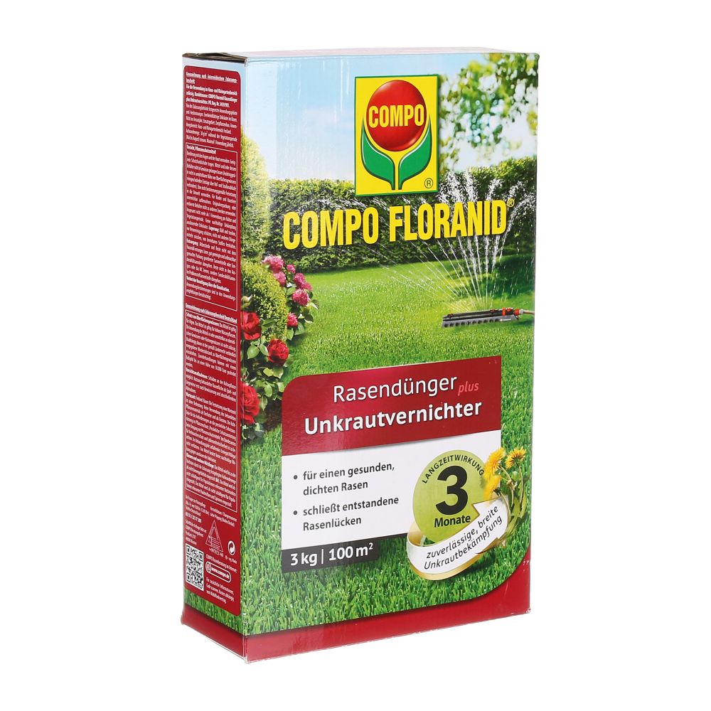 Ingrasamant gazon cu erbicid Compo 3 kg / 100 mp