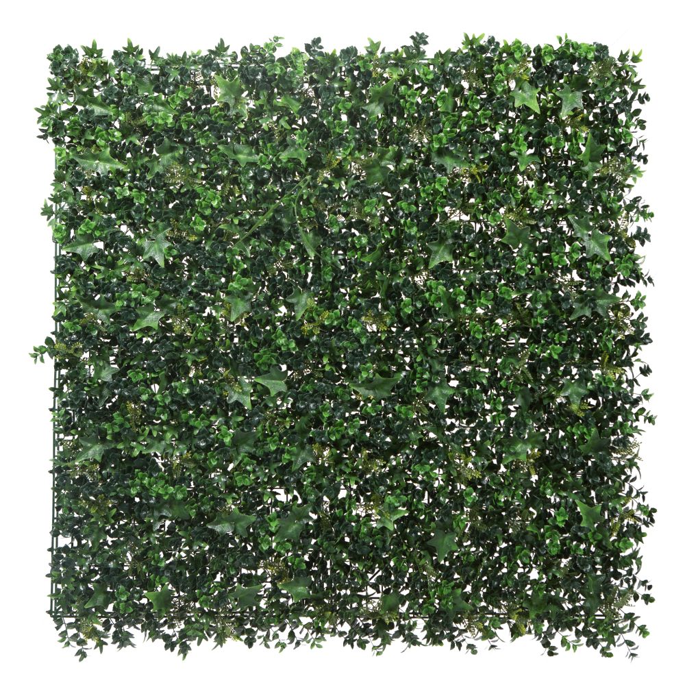Gard viu artificial din frunze, Forest Country, 100 x 100 cm, verde