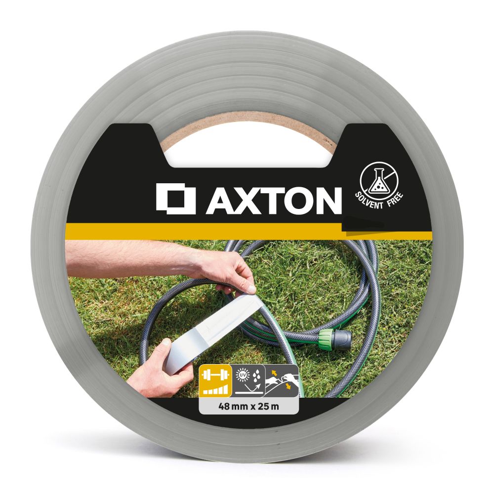 Banda de reparare Axton, 48 mm x 25 m, argintiu