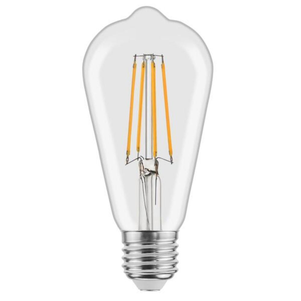 Bec LED Lexman, E27, ST64, 7.8 W, alb cald, 2700K, 1055 lm, tip Edison ...