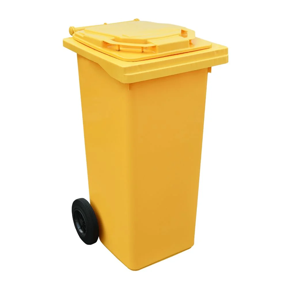 Pubela gunoi Napochim, HDPE, 240 L, galbena