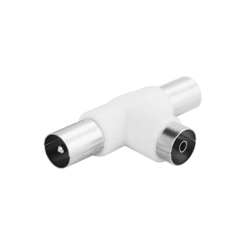 Mufa pentru cablu TV Lexman, in forma de T, coaxial, 9.52 mm, 1 mama ...