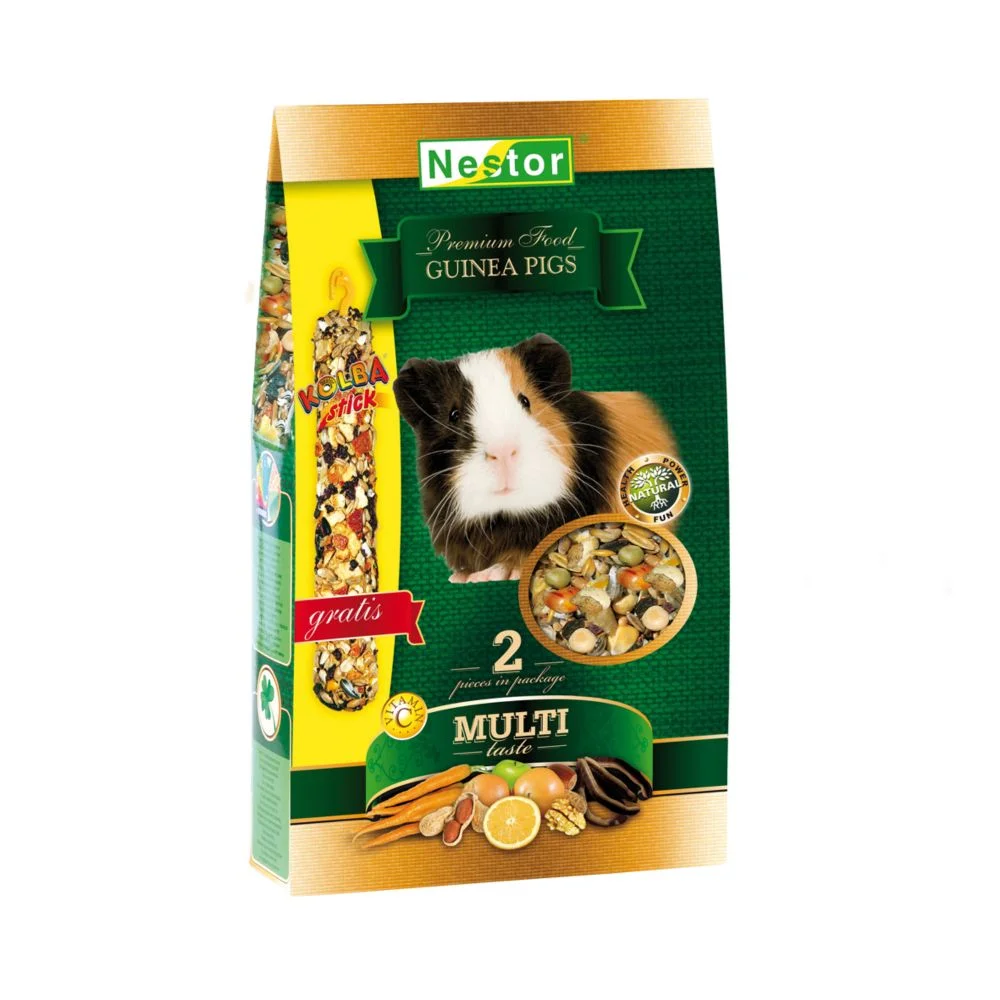 Hrana porcusor de Guineea, Nestor Premium, tip baton, 690 g (6 buc)