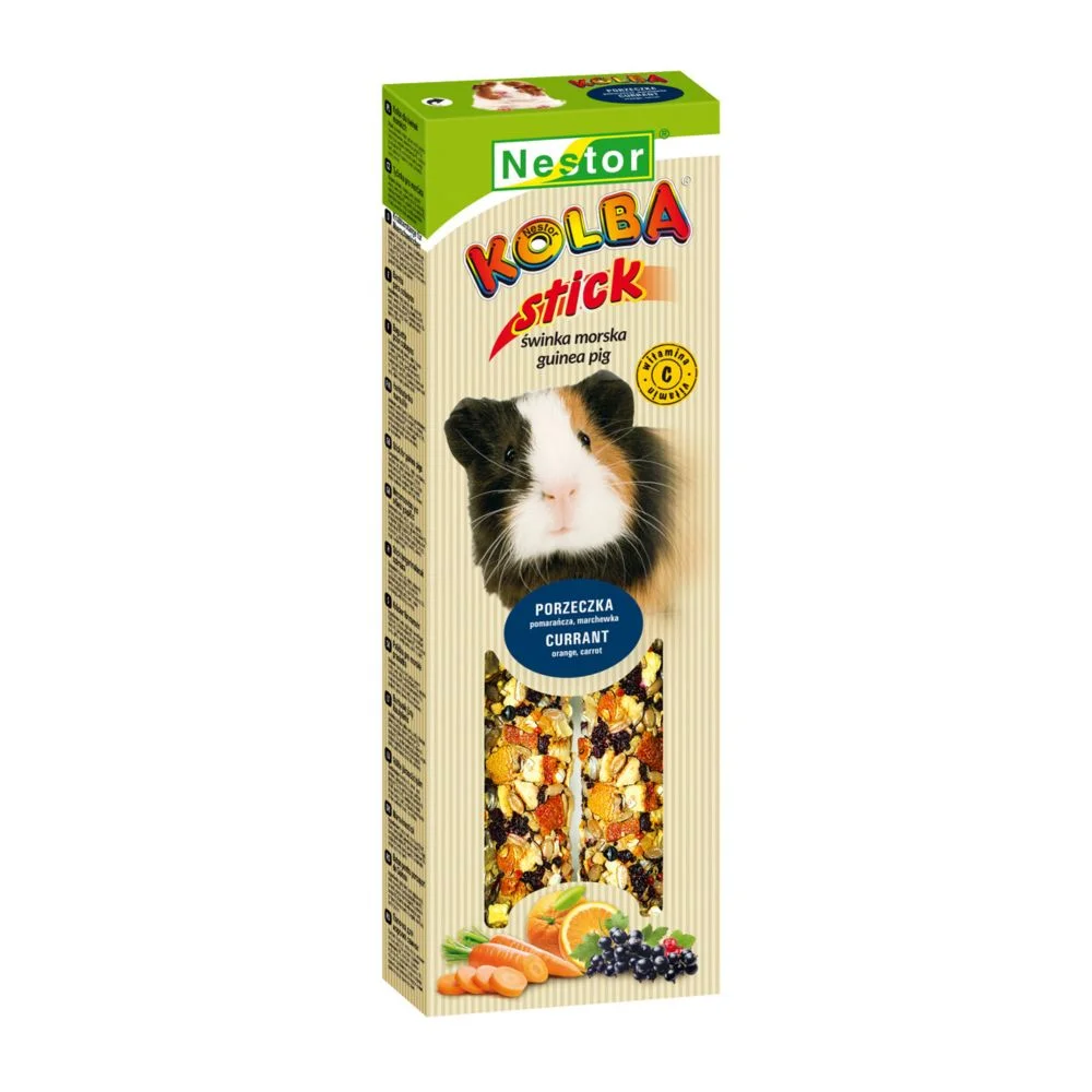 Hrana porcusor de Guineea, Nestor, tip baton, cu portocale si coacaze ...