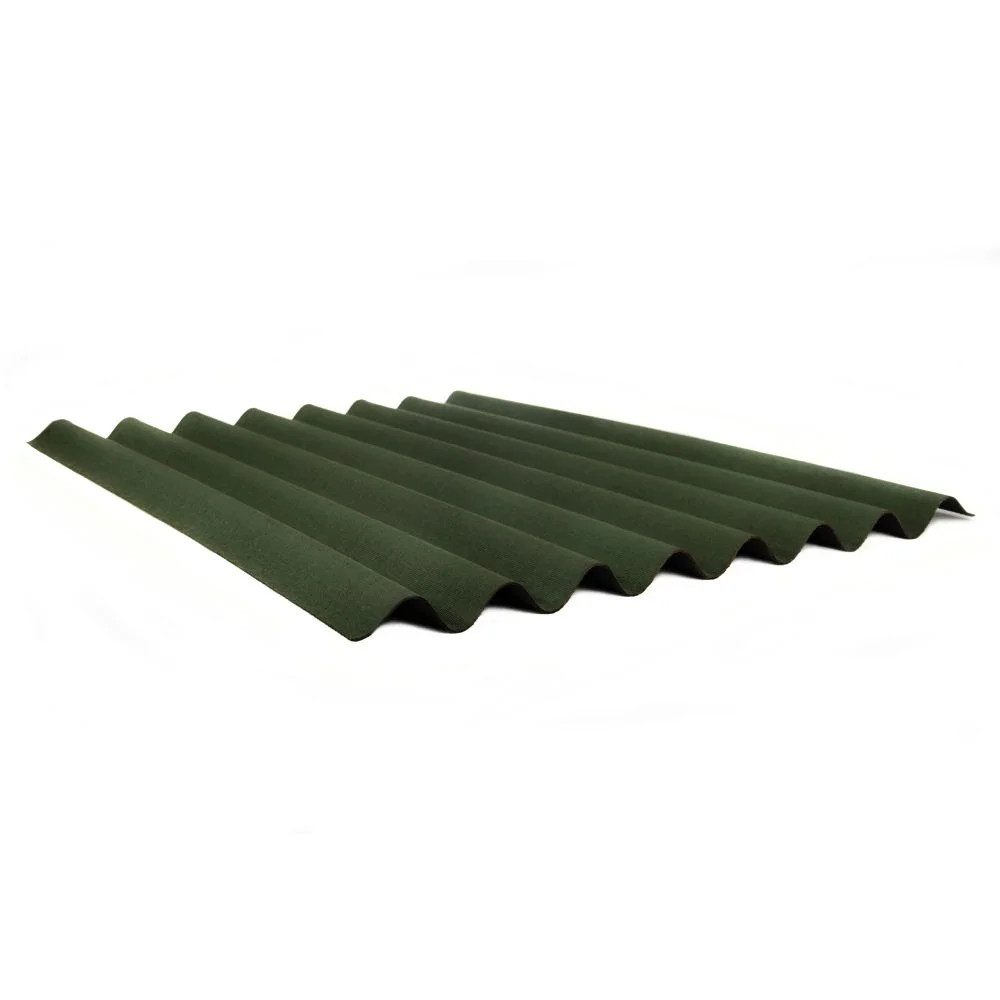 Placa ondulata Onduline Easyline, bitum, 1000 x 760 x 2.60 mm, verde ...