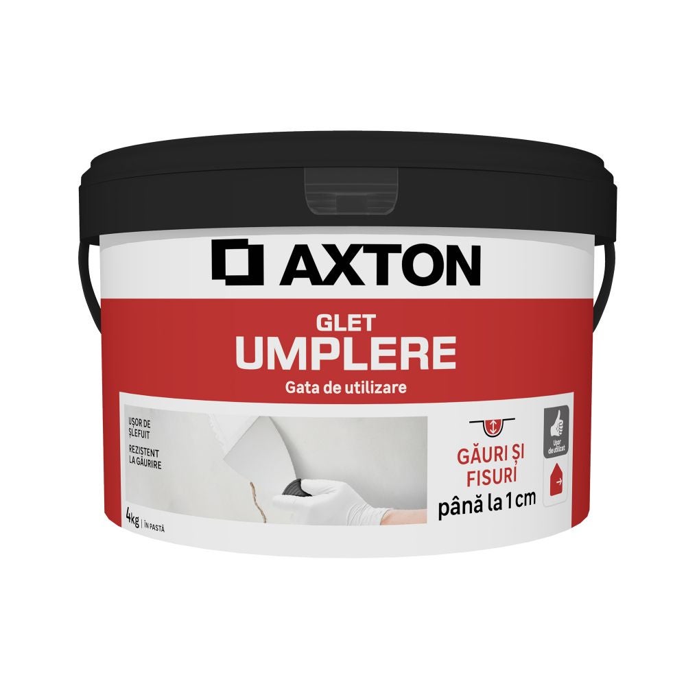 Glet pasta Axton, pentru umplere, interior, alb, 4 kg
