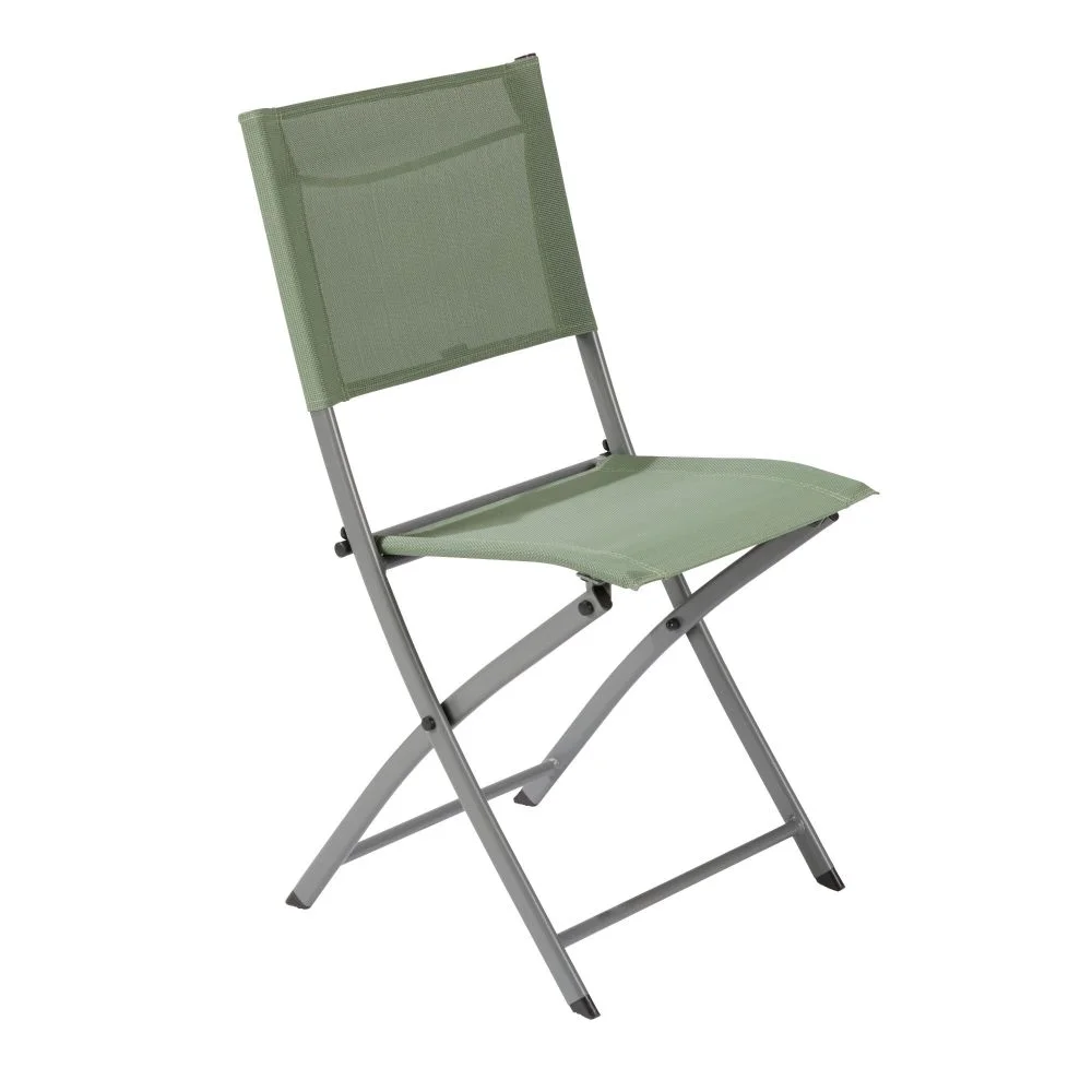 Scaun gradina Naterial Emys II, pliabil, otel/textil, verde