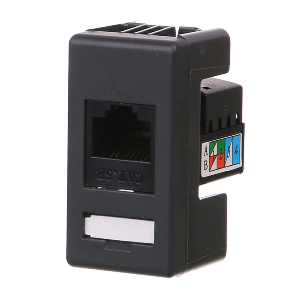 Priza date (RJ45) Gewiss Top System, modulara, IP20, neagra