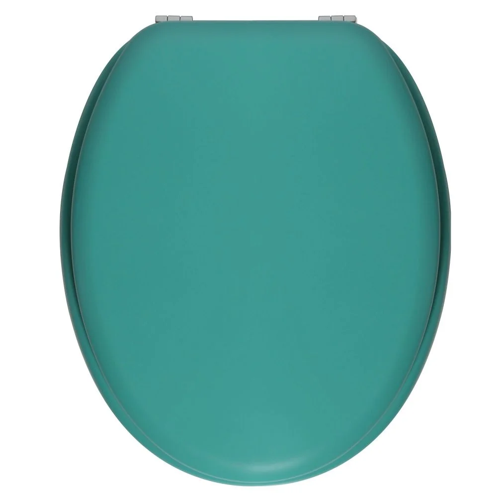 Capac WC Sensea Pop, din MDF, inchidere standard, verde