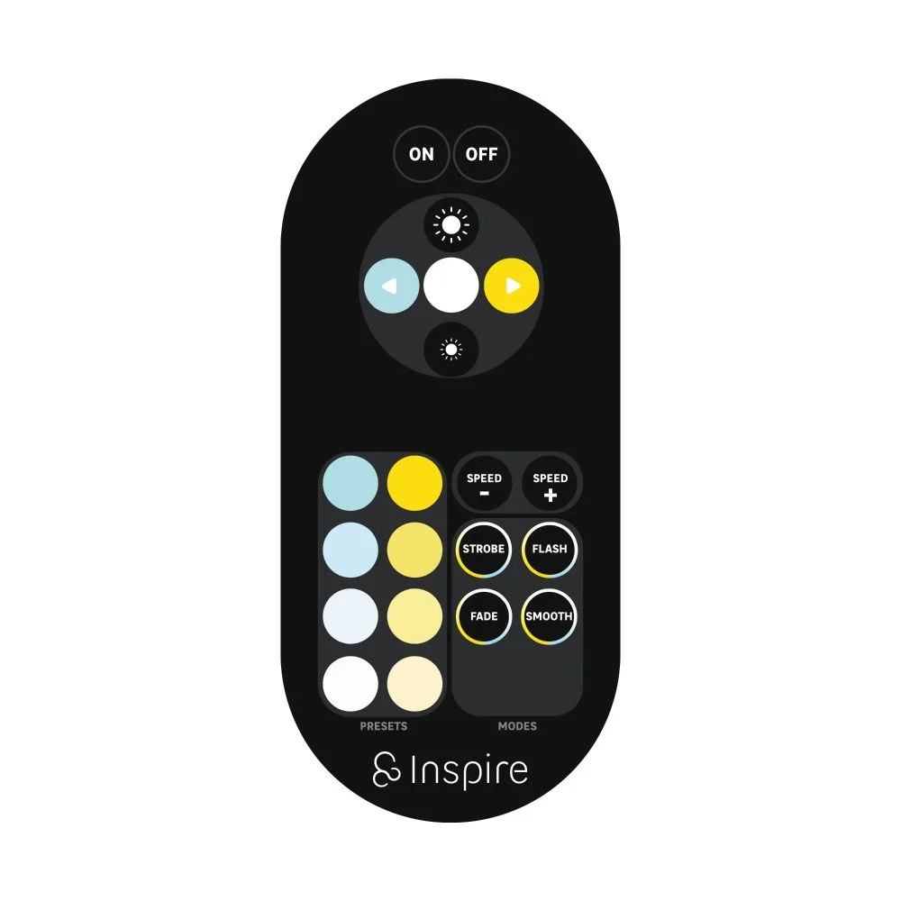 Telecomanda Inspire pentru banda LED, CCT, cu radiofrecventa + cablu 2m