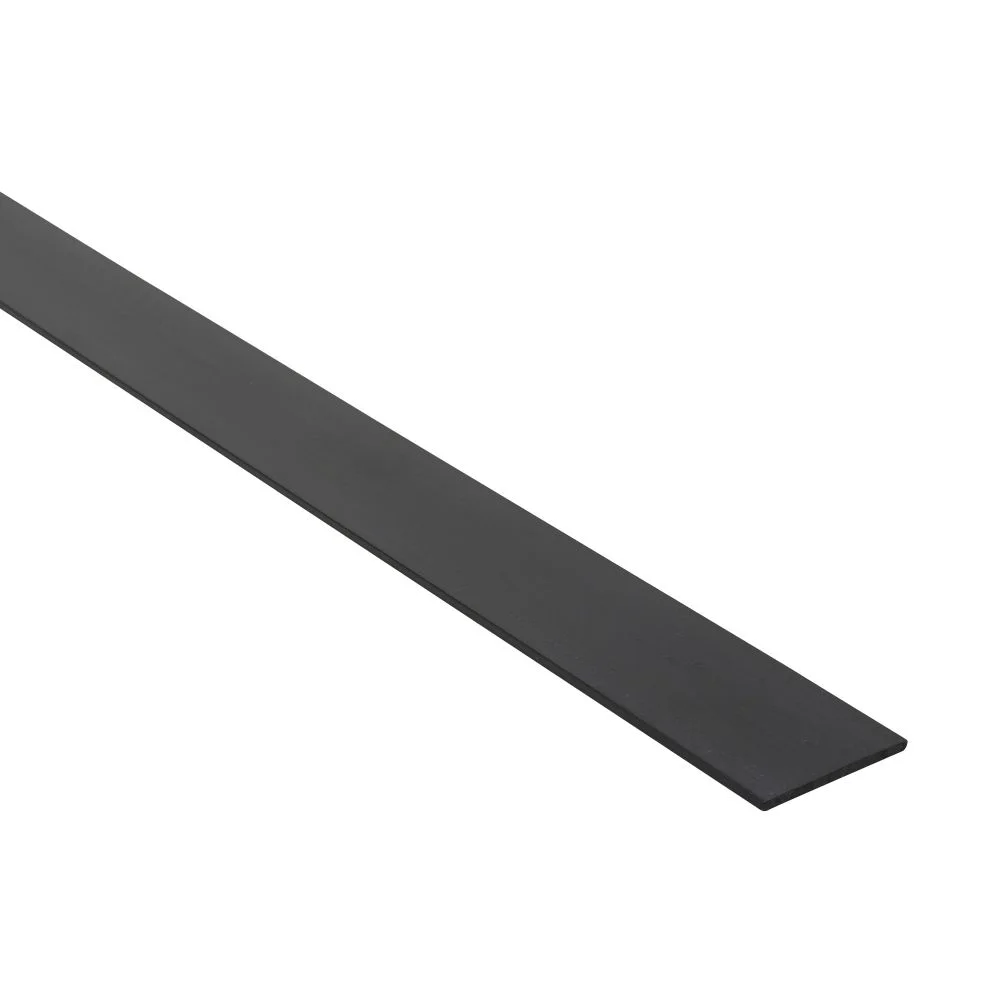 Platbanda PVC, 30 x 2 mm, L = 2.6 m, negru mat