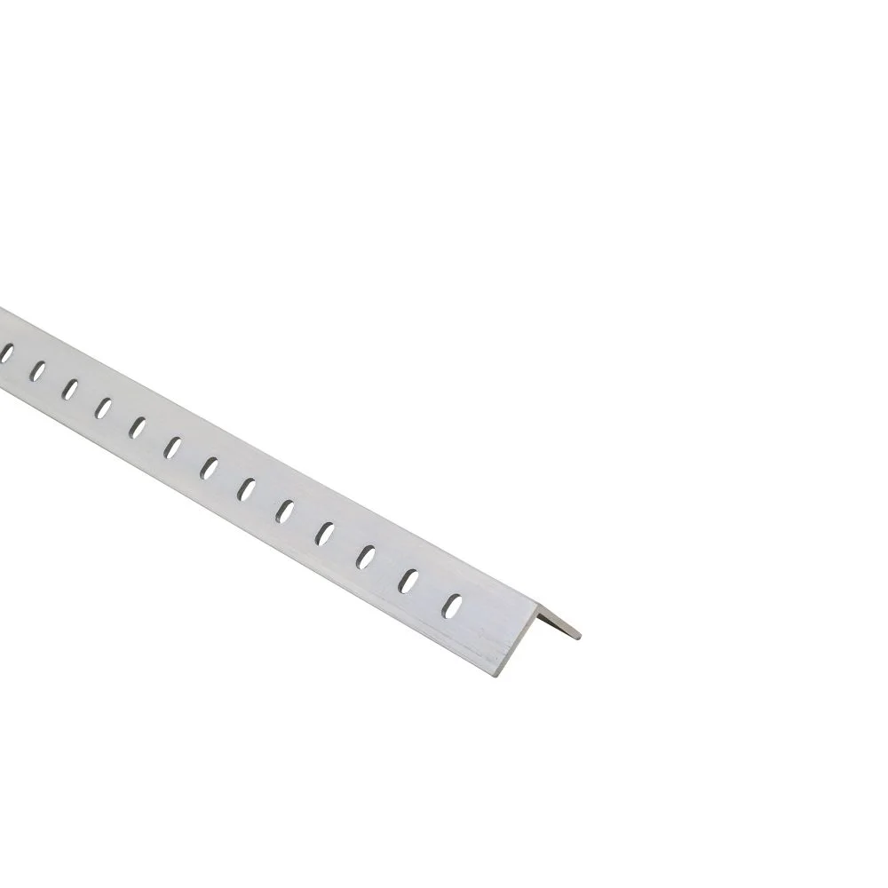 Cornier otel la rece galvanizat, perforat, 15.5 X 15.5 X 0.8 mm, L = 1 m