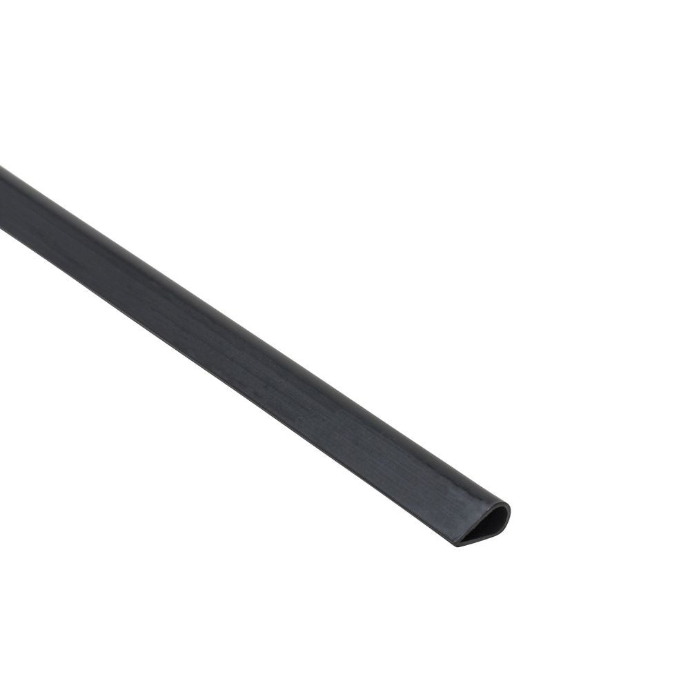 Profil clema PVC 15 x 1 x 1 mm, negru mat