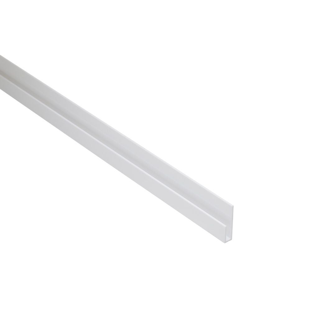 Terminatie PVC 20 x 5 x 1 mm, L = 1 m, alb lucios