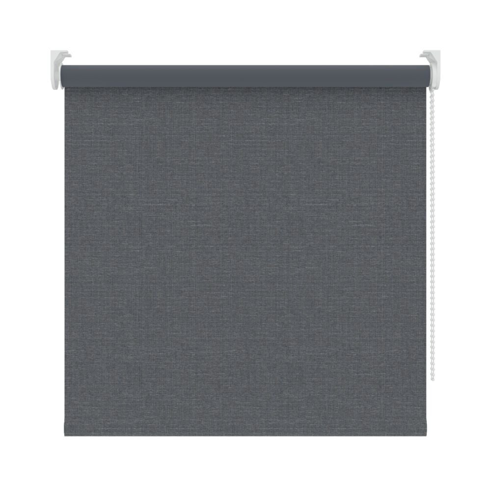 Roleta textila opaca, 150 x 190 cm, gri inchis
