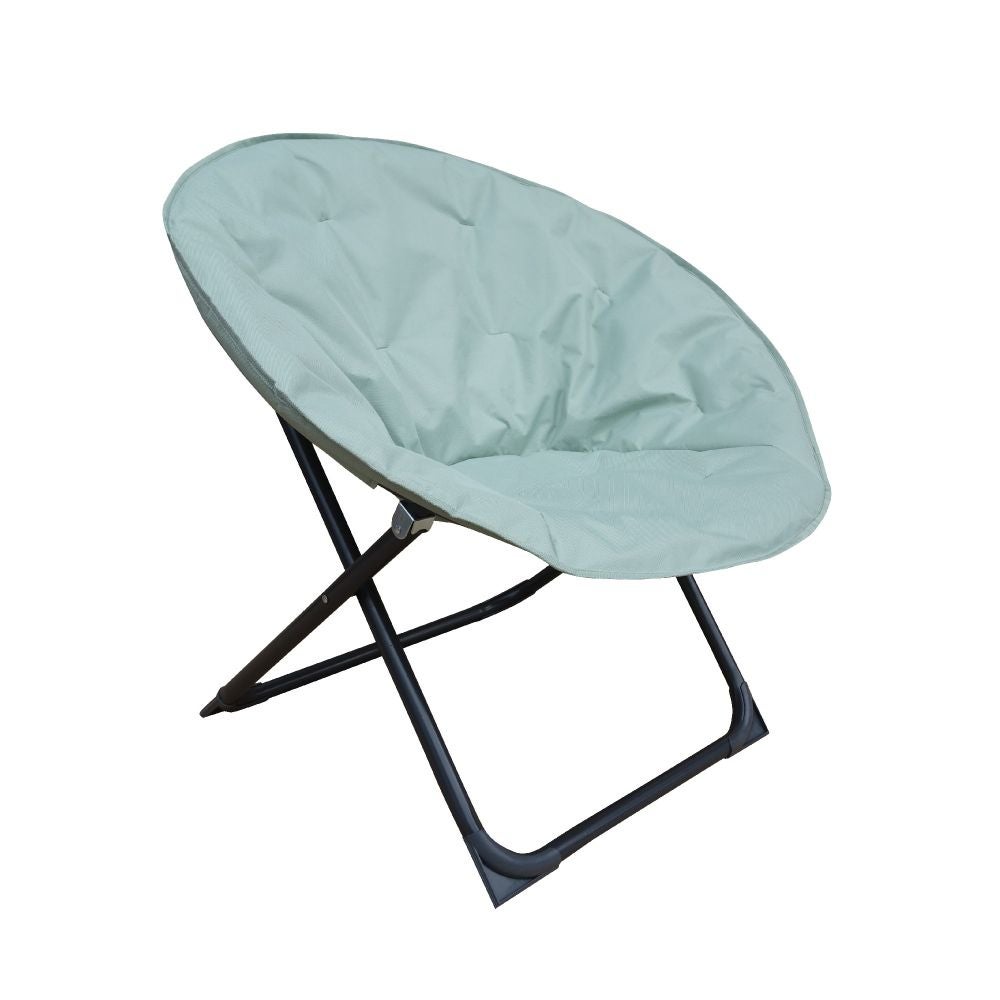 Scaun gradina, Moon, pliabil, otel/textil, verde