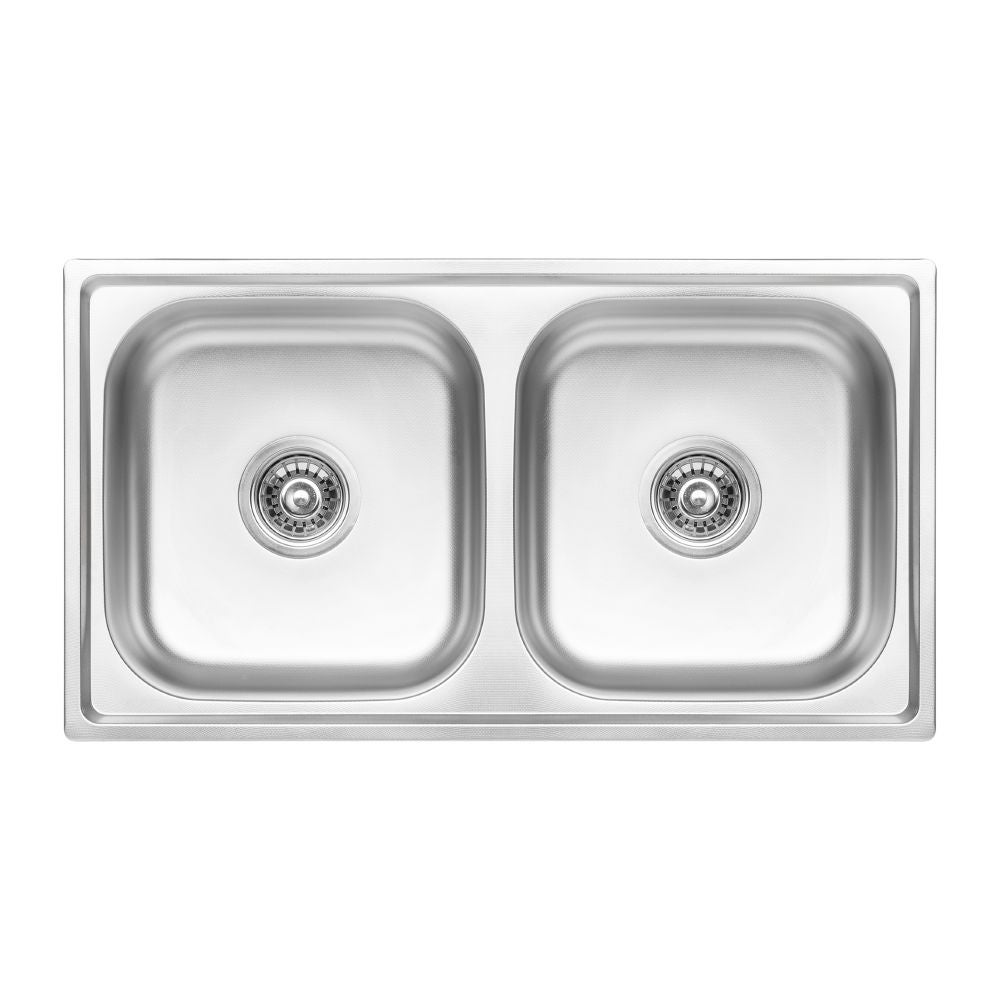 Chiuveta bucatarie din inox, 78 x 43 cm, adancime cuve 16.5 cm ...