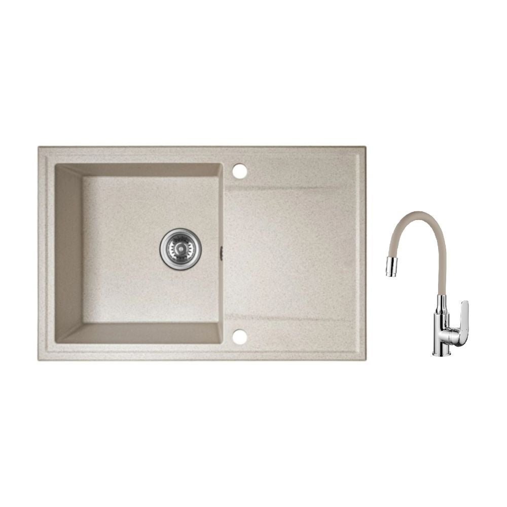 Set chiuveta bucatarie Hunter din compozit, 67 x 44 cm, adancime cuva ...