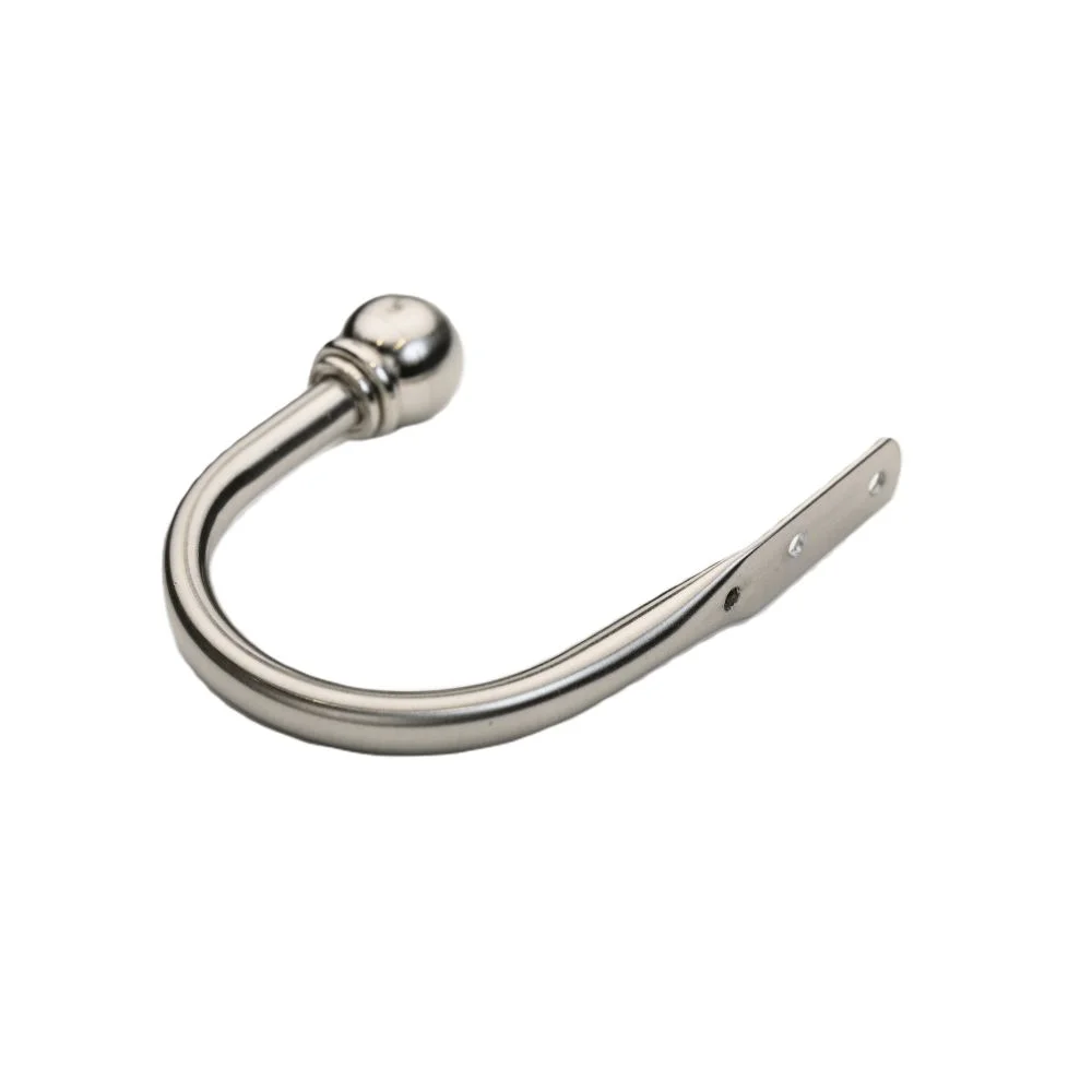 Carlig metal mare pentru perdea/draperie, argintiu