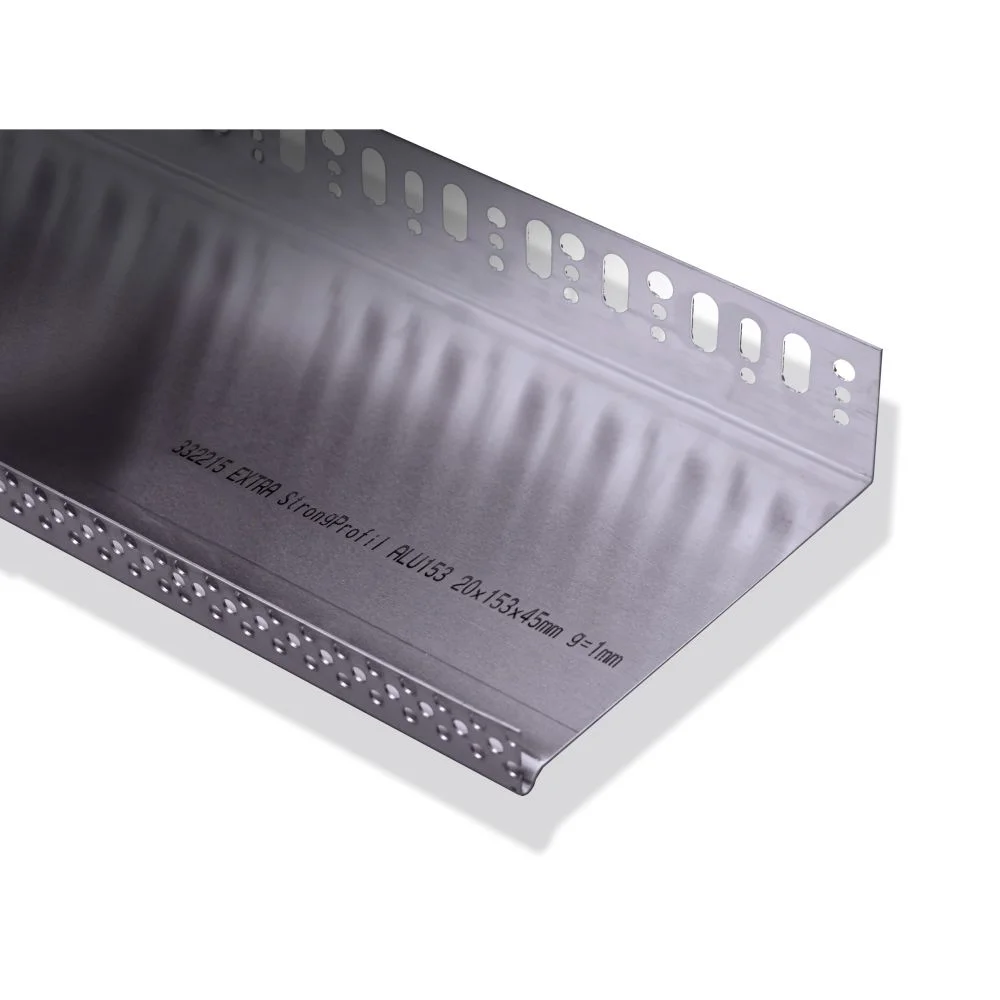 Profil tip "U" din aluminiu, 20 x 153 x 45 mm, grosime 1 mm, 2.5 m