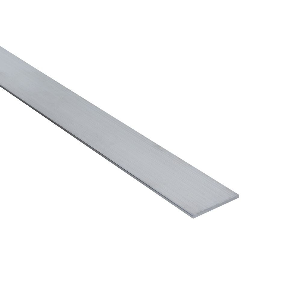 Platbanda aluminiu brut mat, 50 x 3 mm, L = 1 m