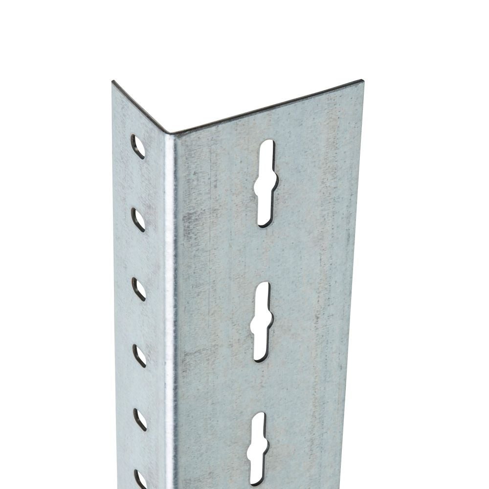 Cornier otel la rece galvanizat, perforat, 65.5 X 35.5 X 1.5 mm, L = 1 m