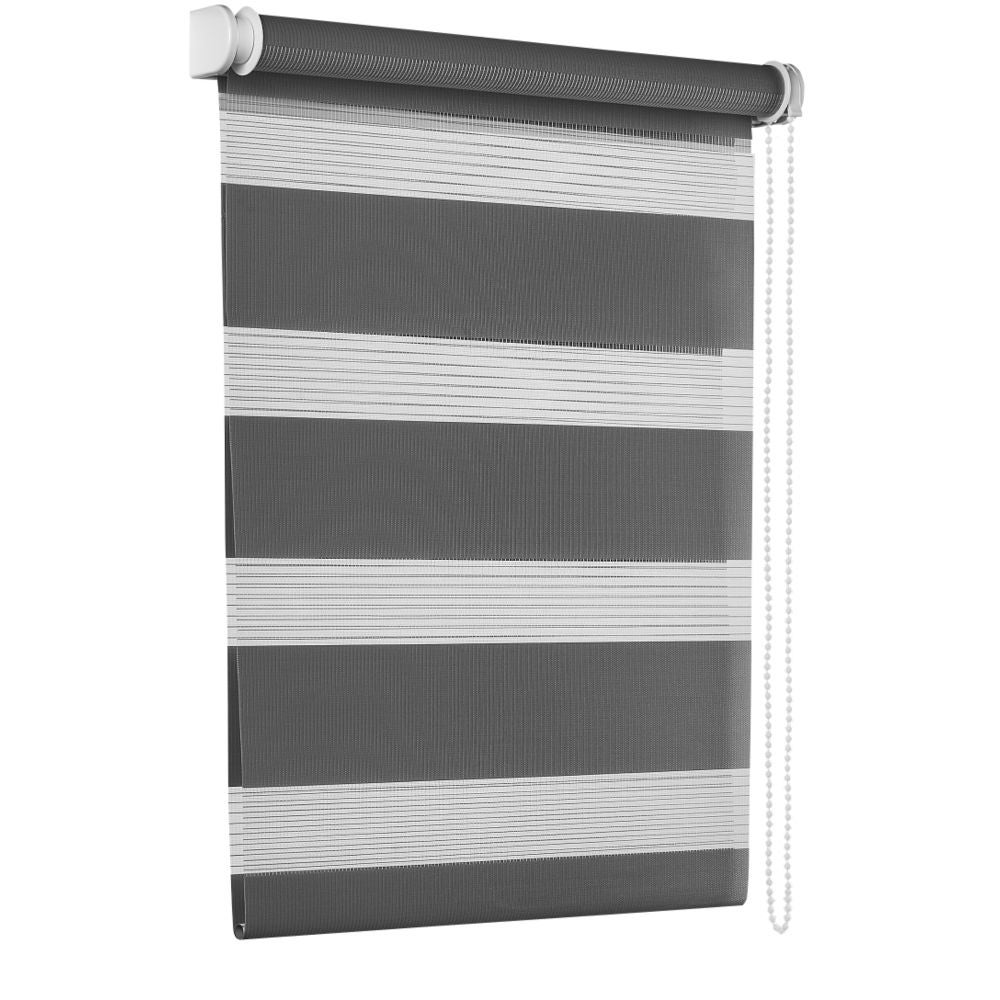 Roleta textila de zi/noapte, Inspire Artemis, 45/41 x 160 cm, gri