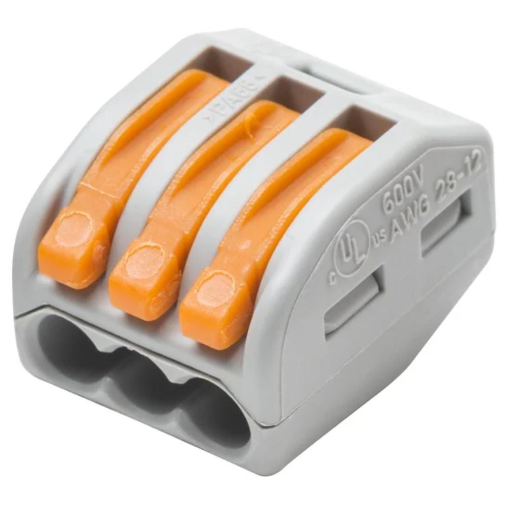 Clema pentru fire WAGO, Iesire tip parghie, 3 x 2.5-4 mm², Set 10 buc