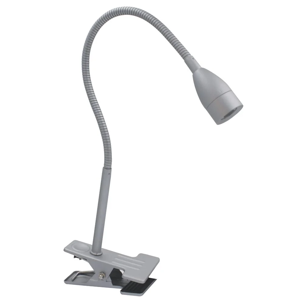 Lampa de birou LED cu clips Gao, 420 lm, lumina neutra, gri