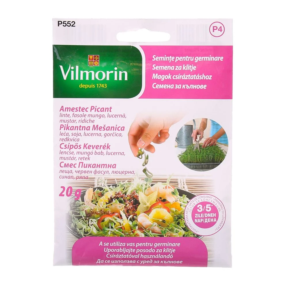 Seminte pentru germinare, amestec picant, Vilmorin