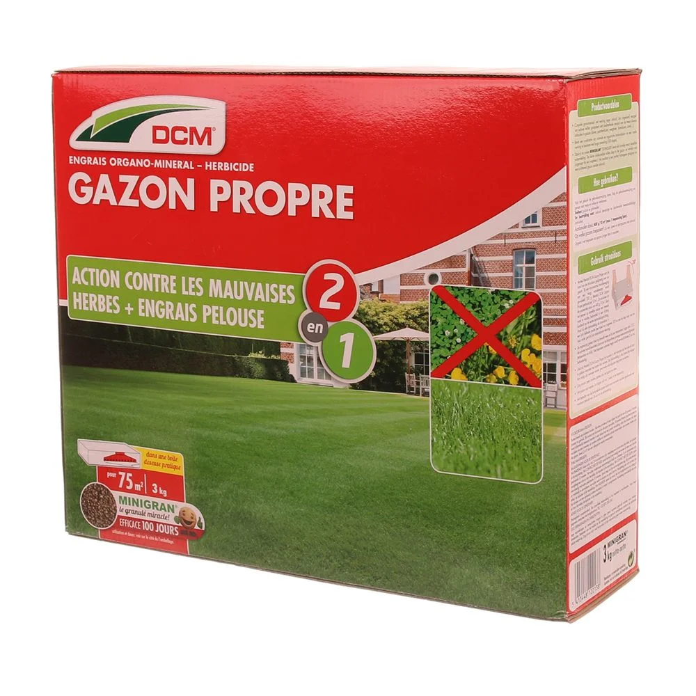 Ingrasamant organic si erbicid gazon DCM 3kg