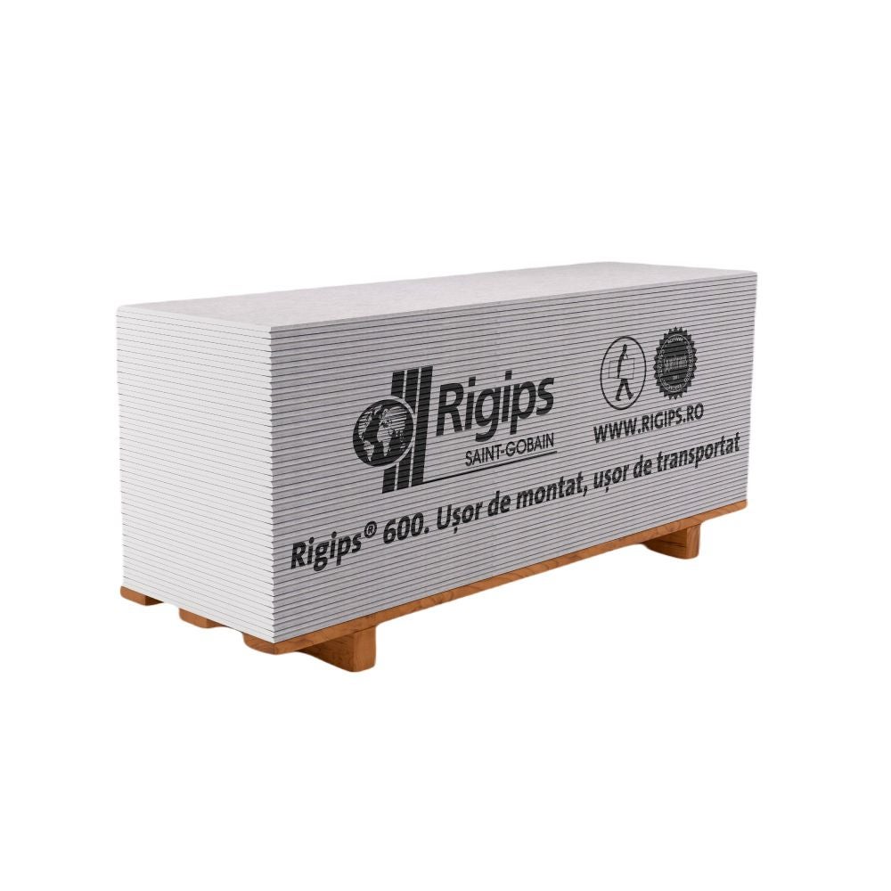 Placa gips carton Rigips RB, interior, 9.5 x 600 x 2000 mm