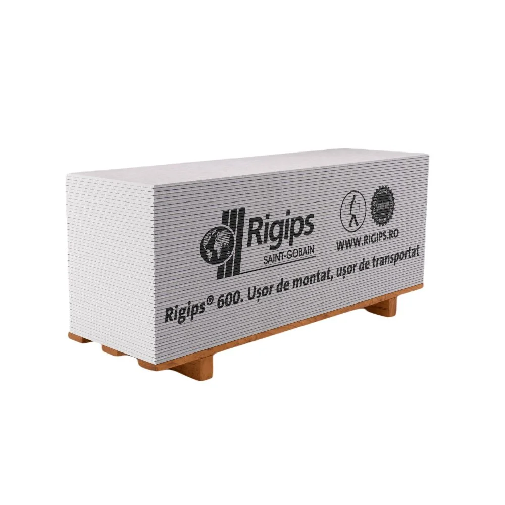 Placa gips carton Rigips RB, interior, 9.5 x 600 x 2000 mm