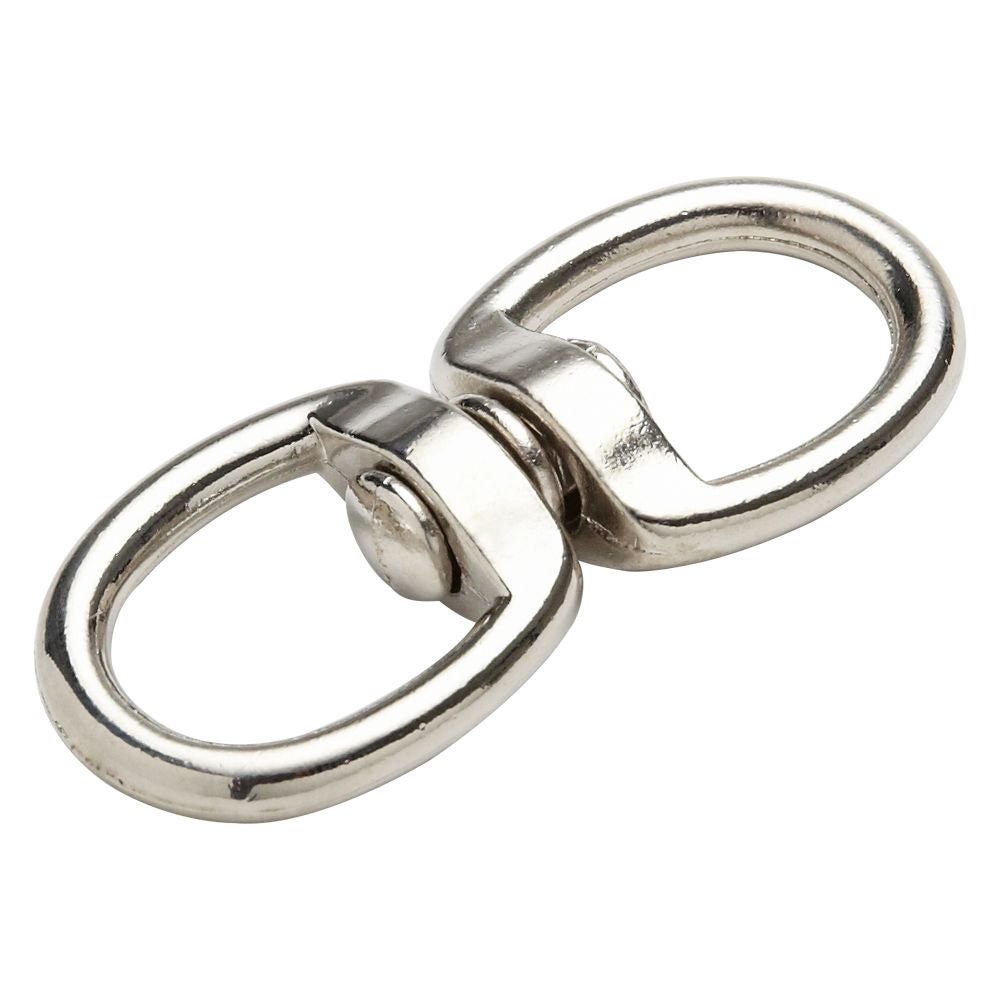 Inel dublu Standers, zamac nichelat, 5 x 20.5 mm