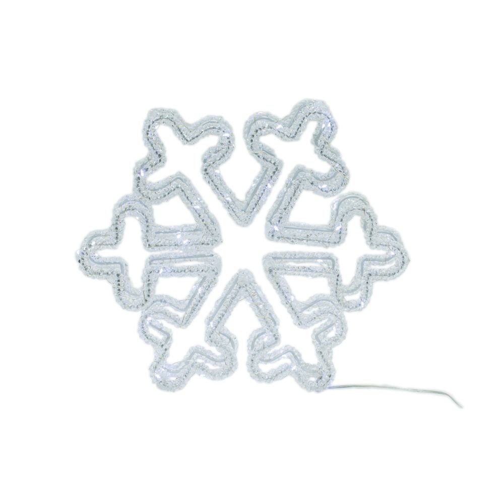 Decoratiune Led 3D, fulg de nea