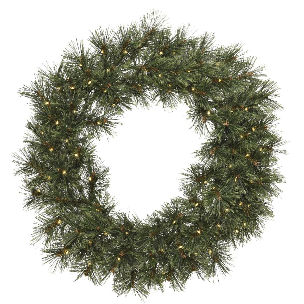 Coronita de Craciun, din brad artificial, cu LED, Ø 63 cm, verde